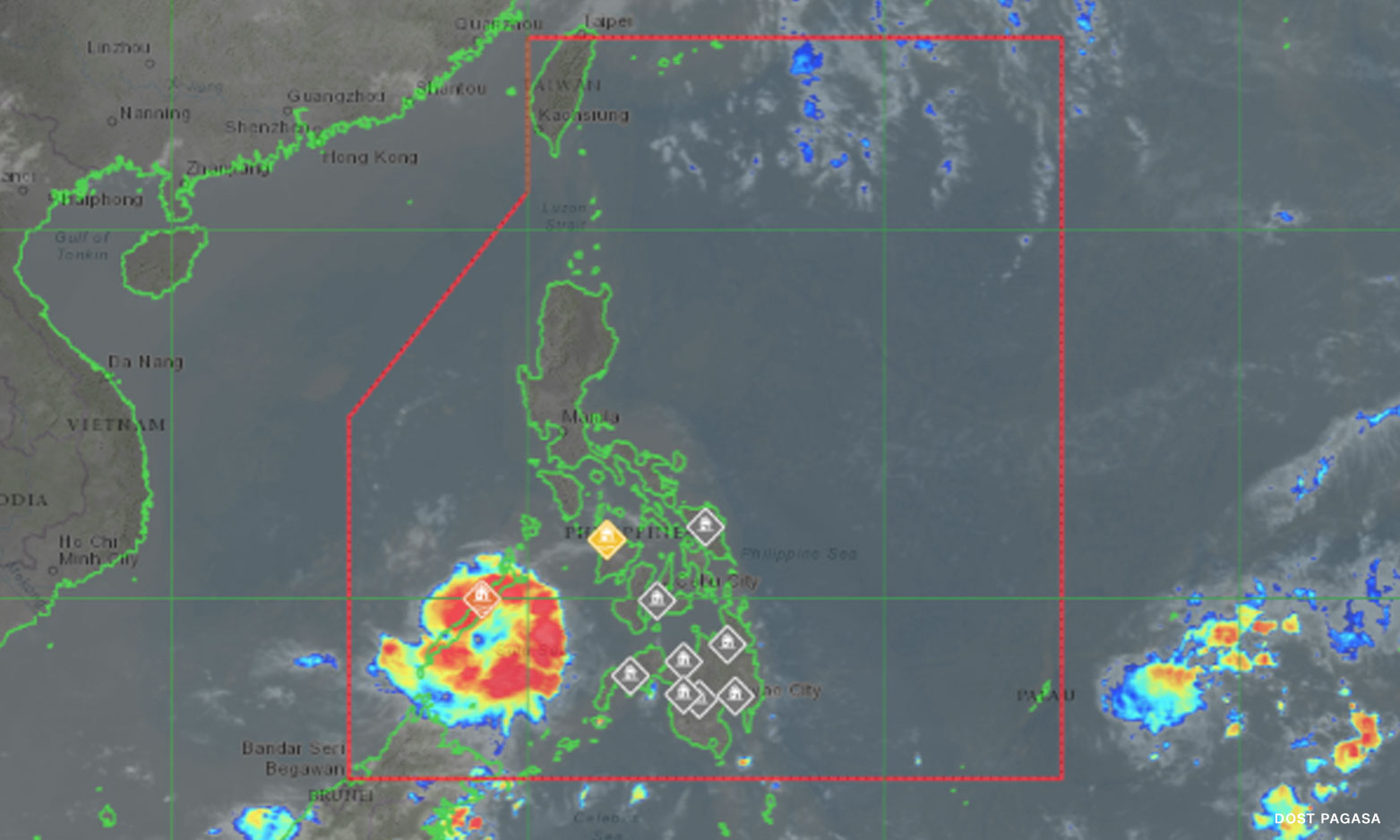 PAGASA: LPA enters vicinity of Puerto Princesa; to bring moderate to ...