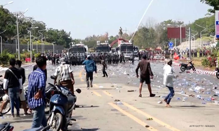 Woman shot in the head during Myanmar protest dies, the first known ...