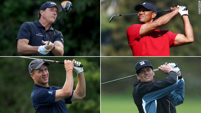Tiger Woods and Peyton Manning will face off against Phil Mickelson and ...