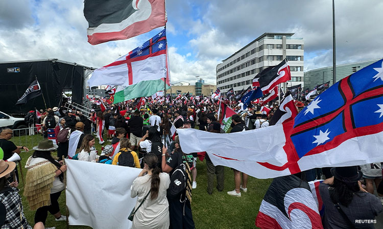 Tens of thousands rally at New Zealand parliament against bill to alter ...